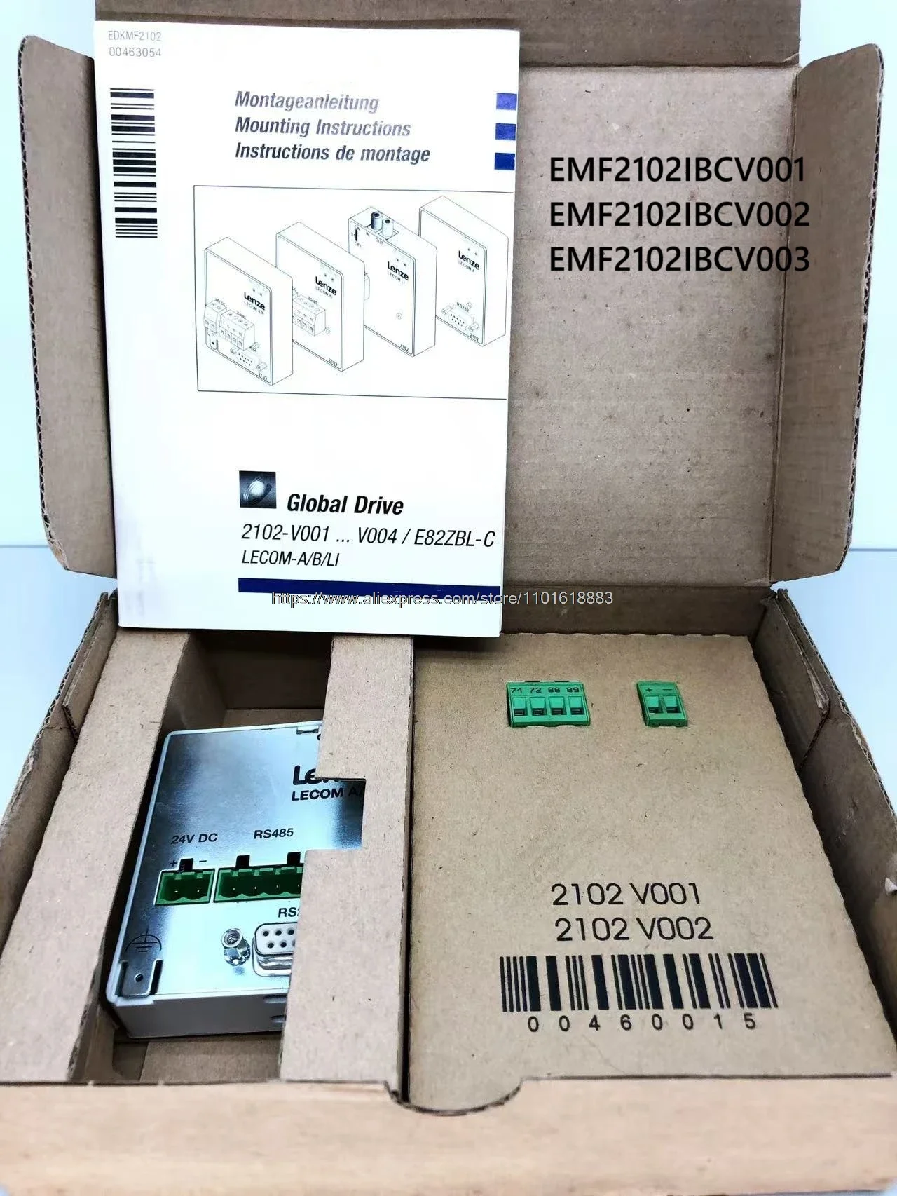 New original Lenze 8200 frequency converter module EMF2102IBCV001 ...