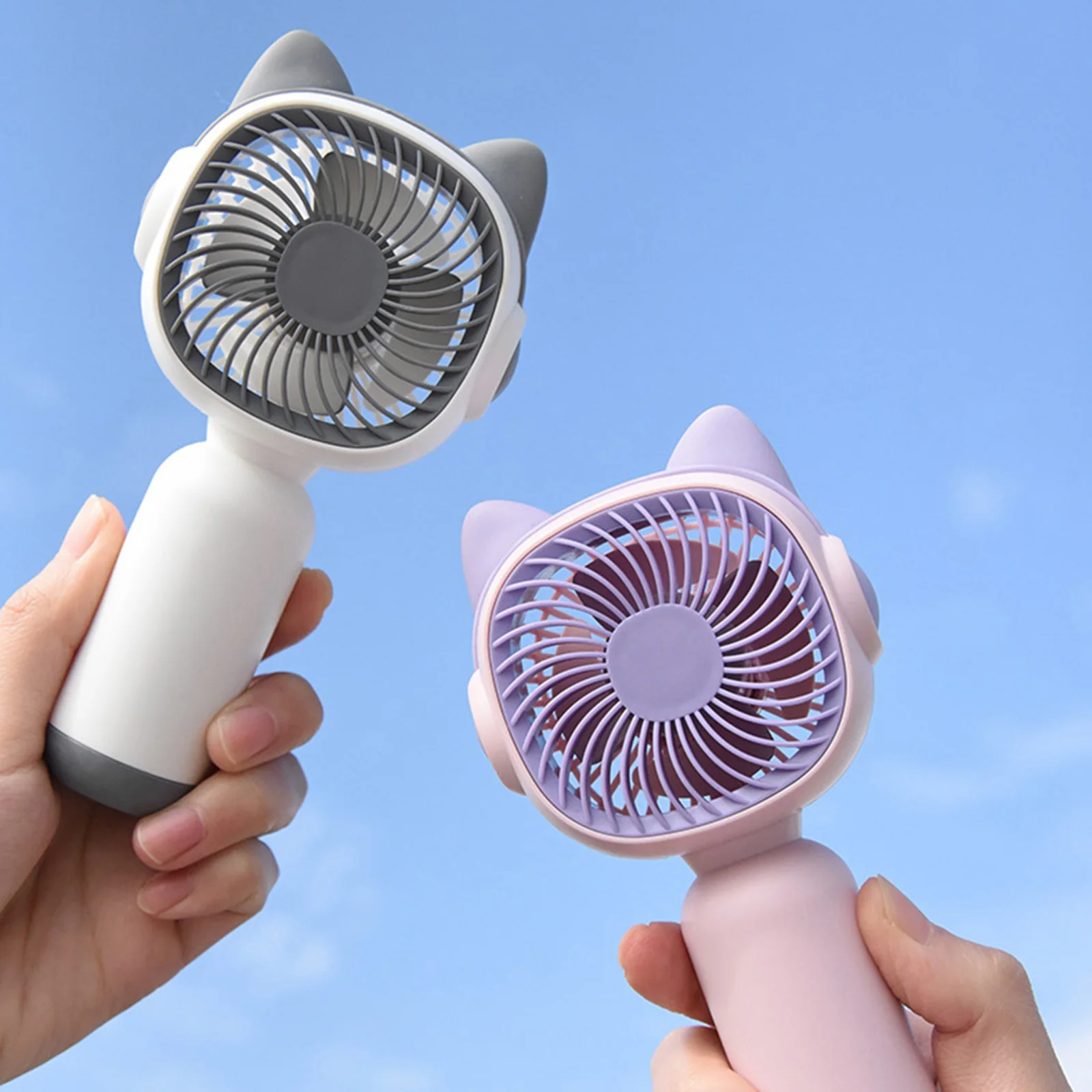 Handheld Small Fan Portable USB Charging Fan Phone Stand Making Fan ...