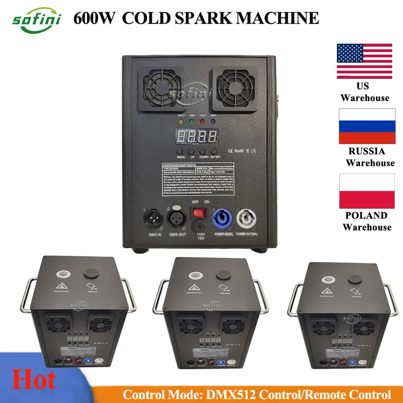 2-4PCS-600W-Cold-Spark-Machine-DMX-Remote-Cold-Fireworks-Fountain-Stage ...