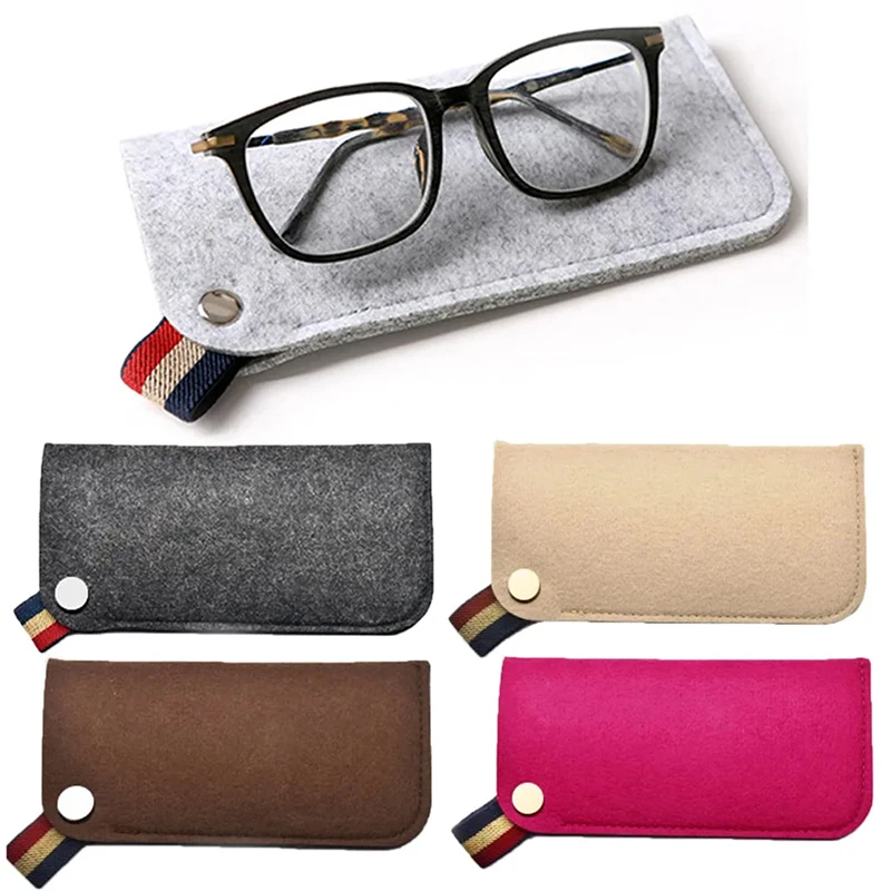 Wool Felt Portable Bag for Reading glasses Student Sun Glasses Pouch ...