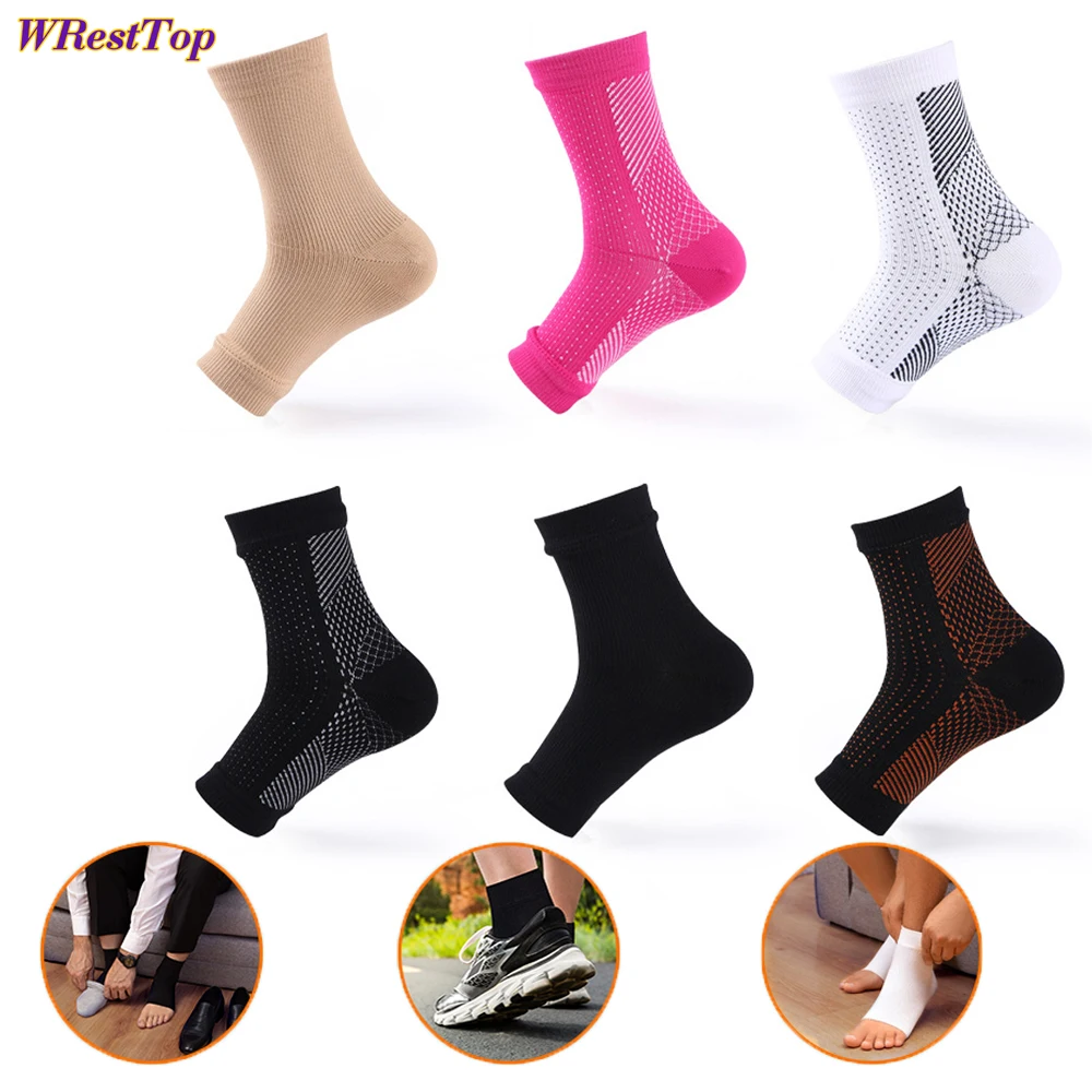 1Pair-Ankle-Brace-Socks-Compression-Sleeve-Support-Foot-Brace-for ...