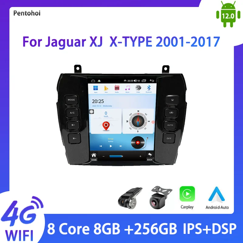 Pentohoi-Car-Radio-For-Jaguar-XJ-X-TYPE-2001-2012-Android-12-DVD ...