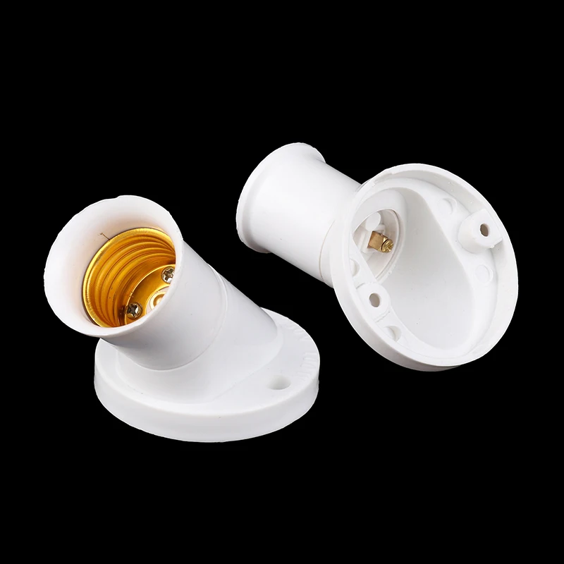 New-Screw-Lamp-Base-Diagonal-Port-Holder-Socke-Light-Bulb-45-Degree-E27 ...