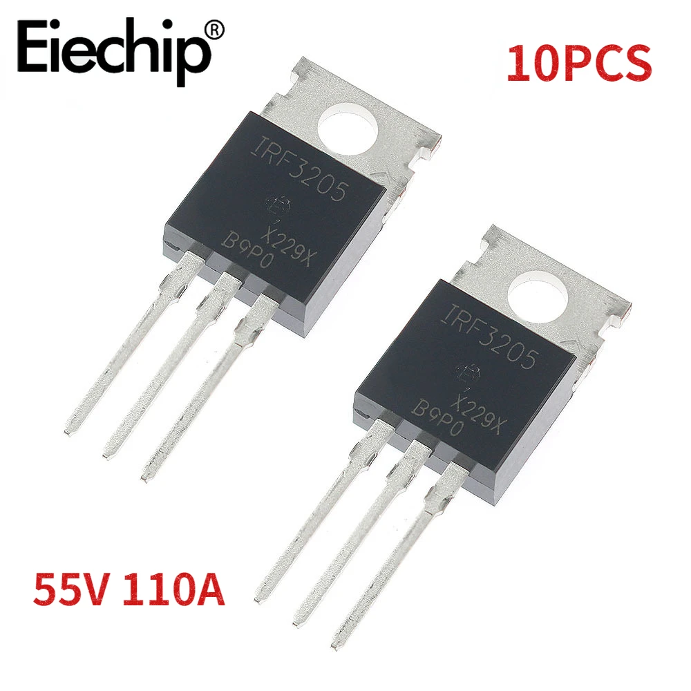 10PCS-IRF3205-Transistor-IRF3205PBF-3205-MOSFET-FETs-55V-110A-TO-220-IC-Field-Effect-Transistors ...