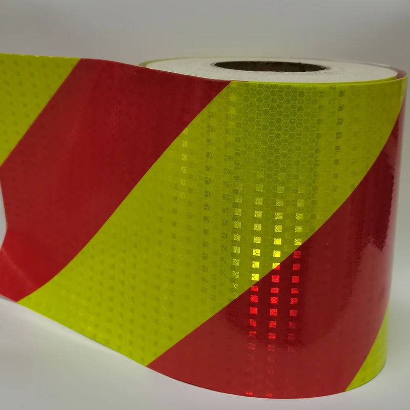 8-Reflective-Tape-Fluorescent-Yellow-And-White-Twill-Reflectors-Film ...