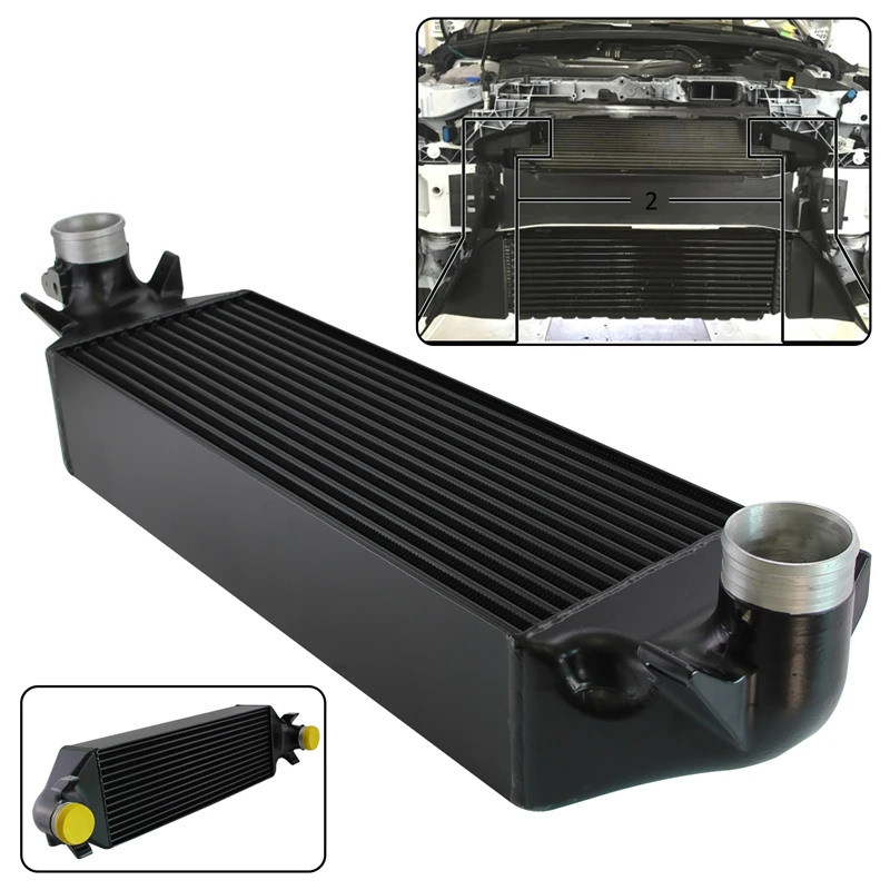 Performance-Black-Intercooler-Competition-Upgrade-Front-Mount-Fits-For ...