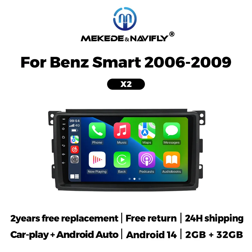 Android car intelligent system Car Radio For Mercedes Benz Smart 2005 ...