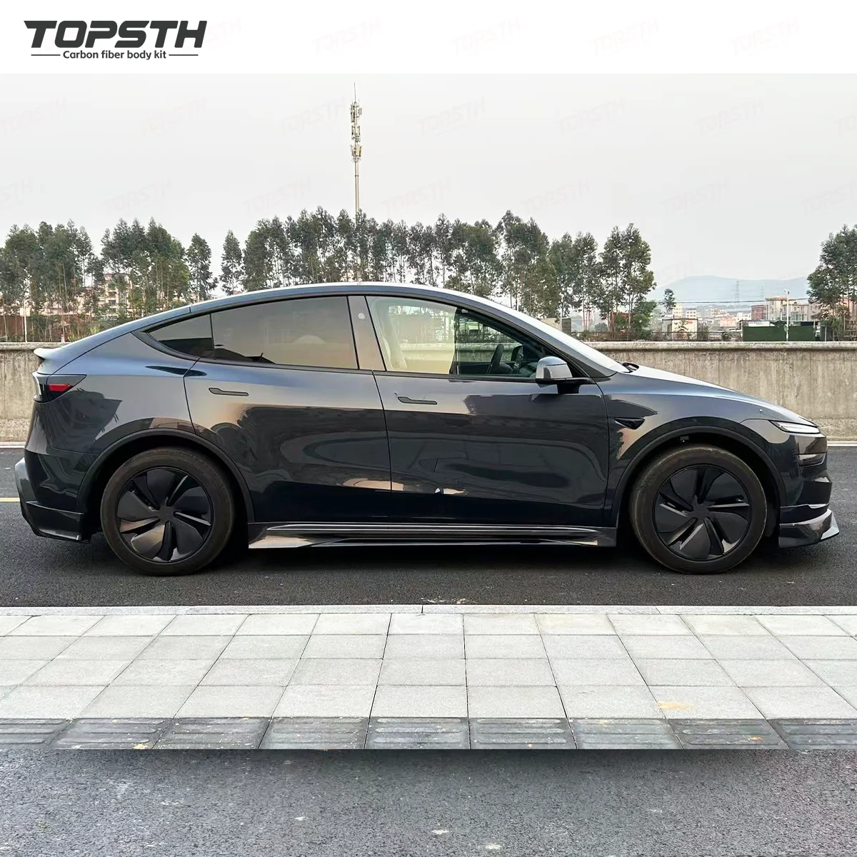 ABS Sport Body Kit for Tesla Model Y 2025+ Juniper Front Lip Side ...