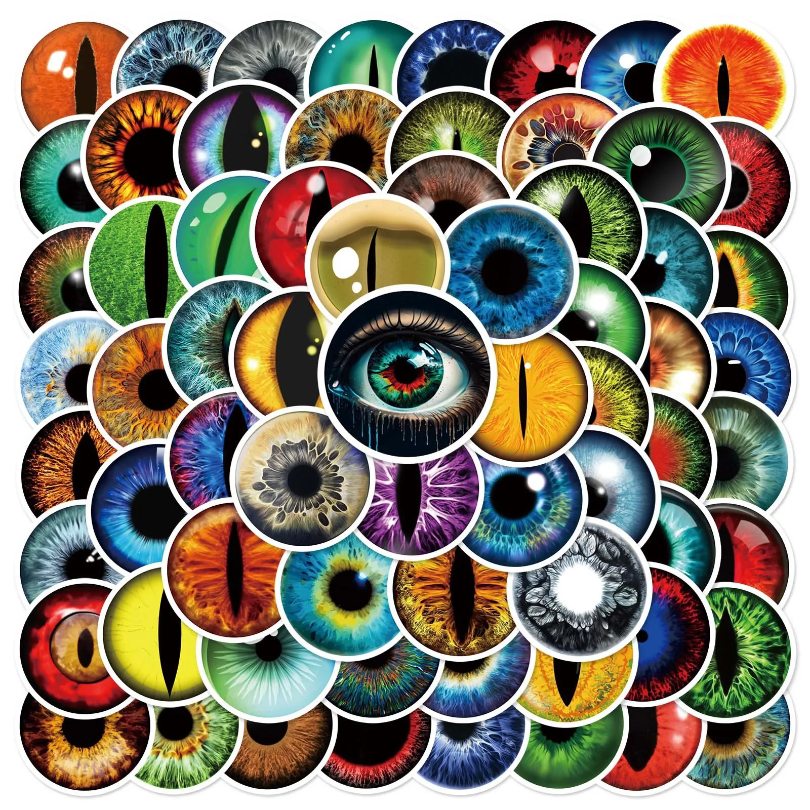 80pcs-Evil-Eye-Graffiti-Stickers-Skateboard-Guitar-Laptop-Motorcycle ...