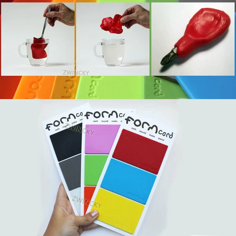 NEW-FORMcard-Handy-Pocket-Sized-Strong-Mouldable-Bio-Plastic-melt-mould ...