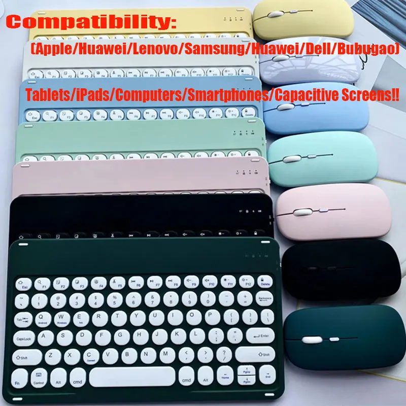 Mini-Bluetooth-Keyboard-Wireless-Keyboard-Rechargeable-For-iPad-Phone ...