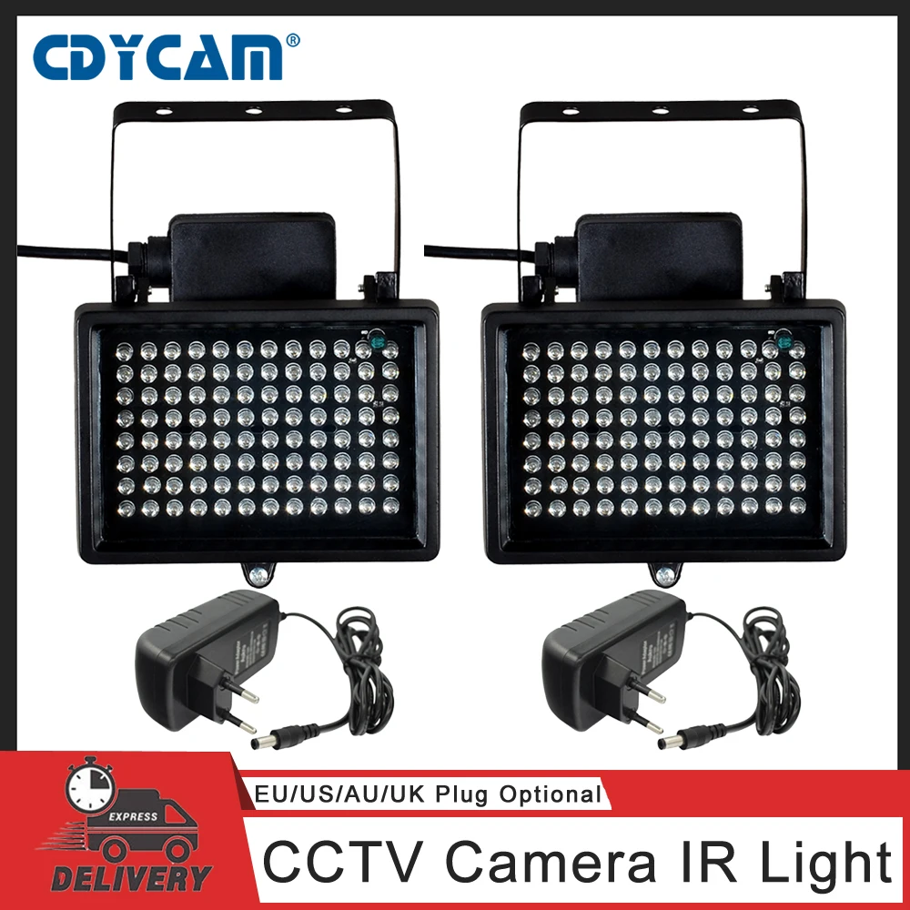 96-LED-Illuminator-Light-60m-IR-Infrared-Night-Vision-Auxiliary ...