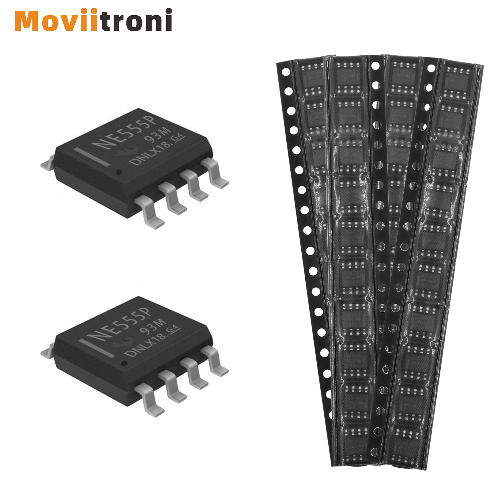 10-50Pcs-NE555-NE555N-555-NE555DR-NE555DT-SMD-Precision-Timers-IC-Chip ...