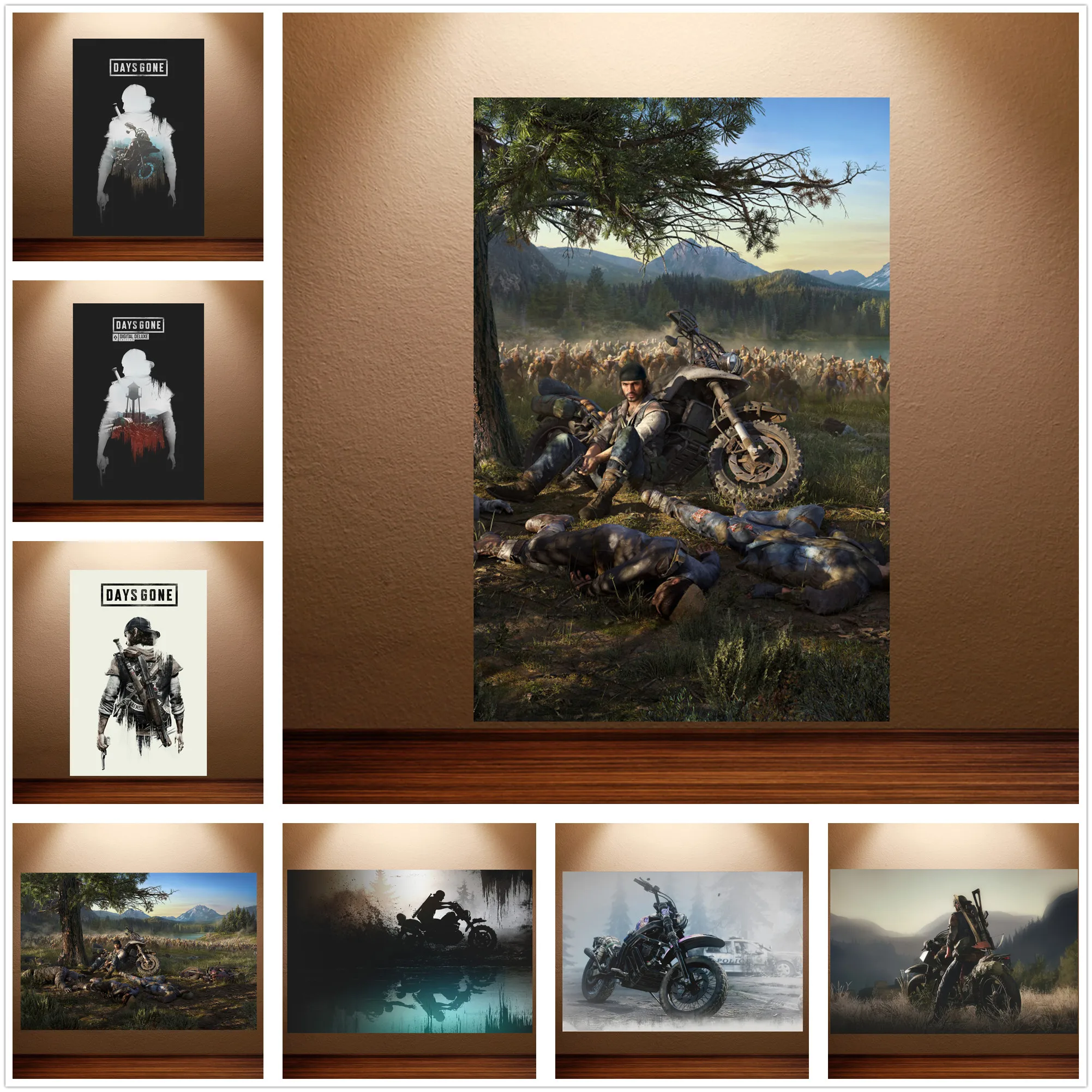 Days-Gone-Posters-Classic-Game-Poster-Stickers-Canvas-Painting-Wall ...