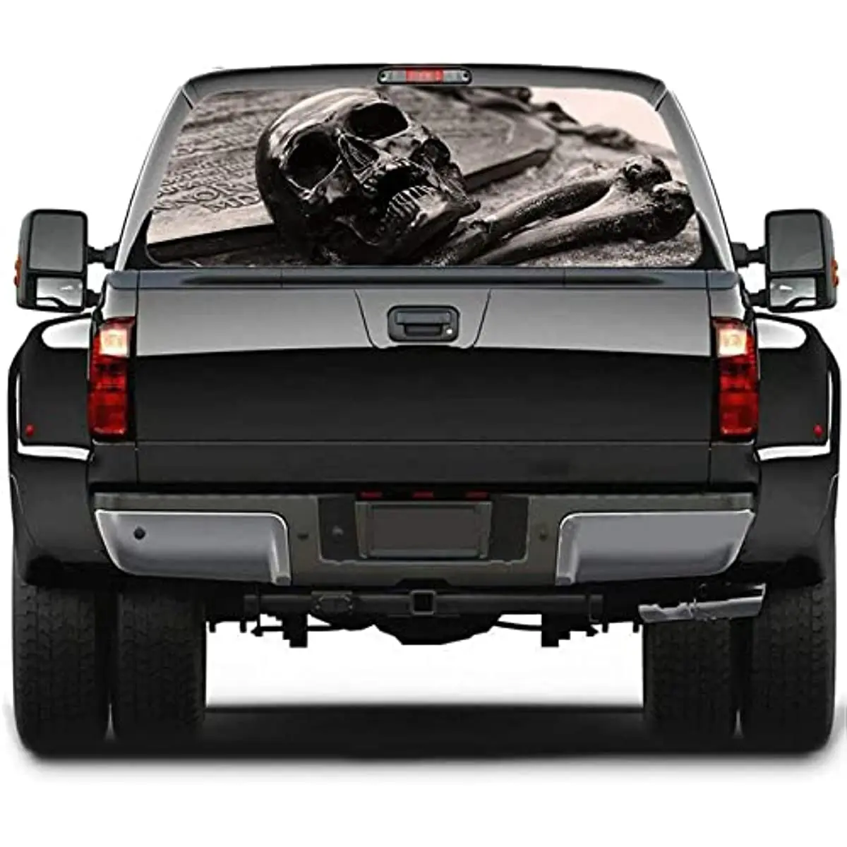 CUSENA-Skeleton-Skull-Truck-Rear-Window-Decals-Truck-Rear-Window ...