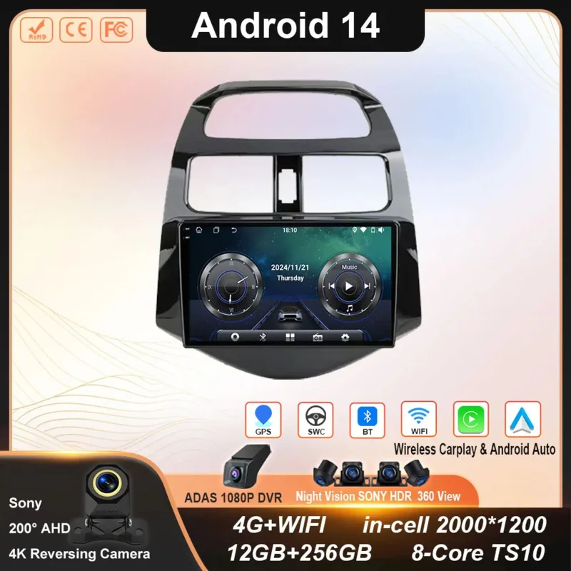 Car Stereo Radio For Chevrolet Spark Beat Matiz Creative 2010 - 2014 ...