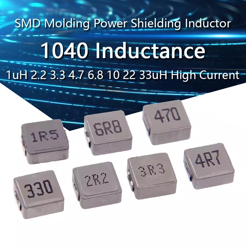 5PCS-1040-SMD-Molding-Power-Inductor-Shielding-Inductance-1uH-1-5uH-2 ...