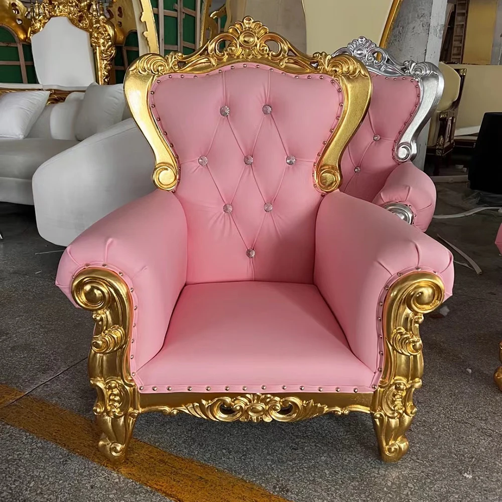 Luxury-Royal-Cheap-King-Pink-Throne-Chair-Gold-Pink-Used-King-Throne ...