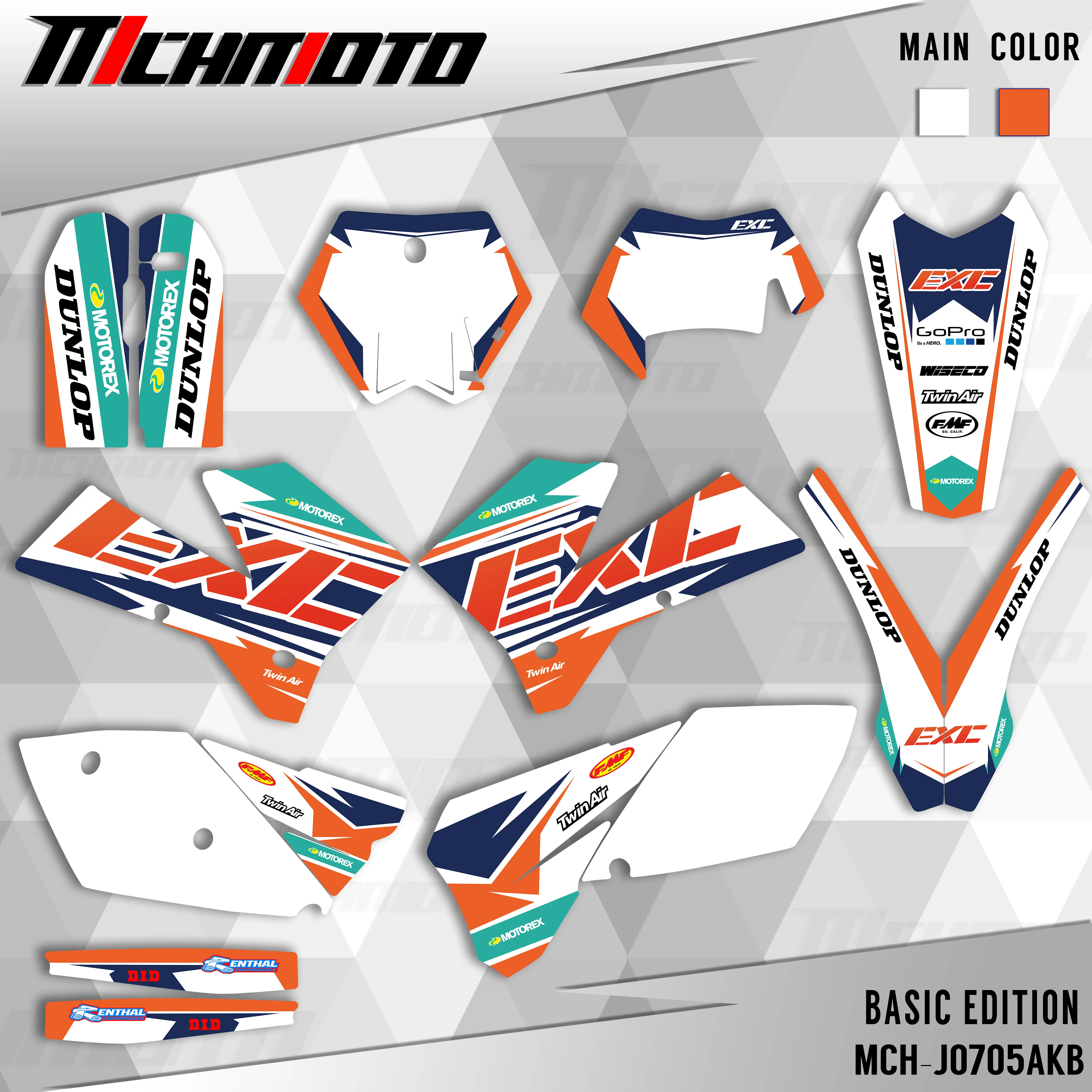 MCHMFG-Kit-Completo-de-Decalques-Gr-ficos-Adesivos-Custom-Number-Name ...