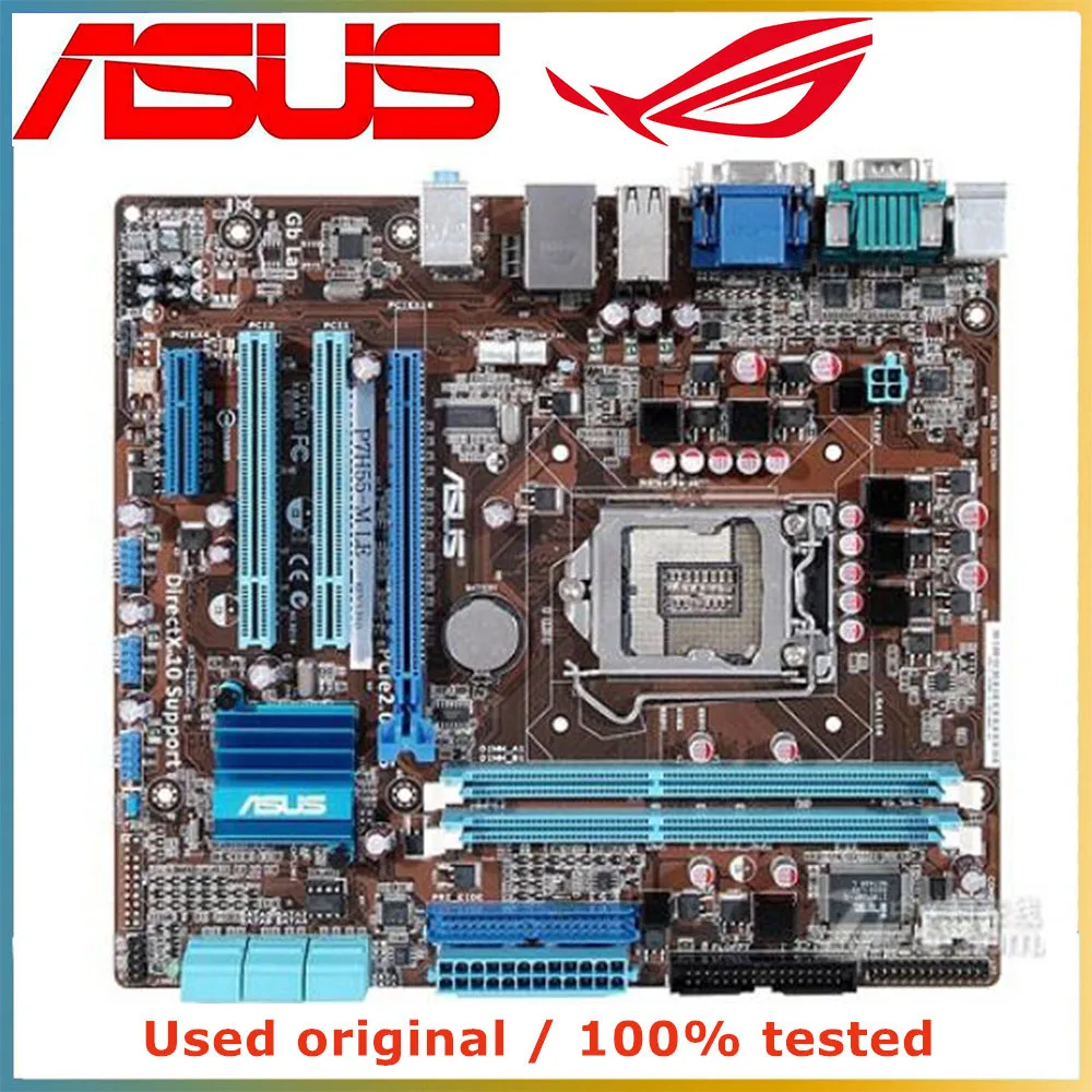For-Intel-H55-For-ASUS-P7H55-M-LE-Computer-Motherboard-LGA-1156-DDR3-8G ...