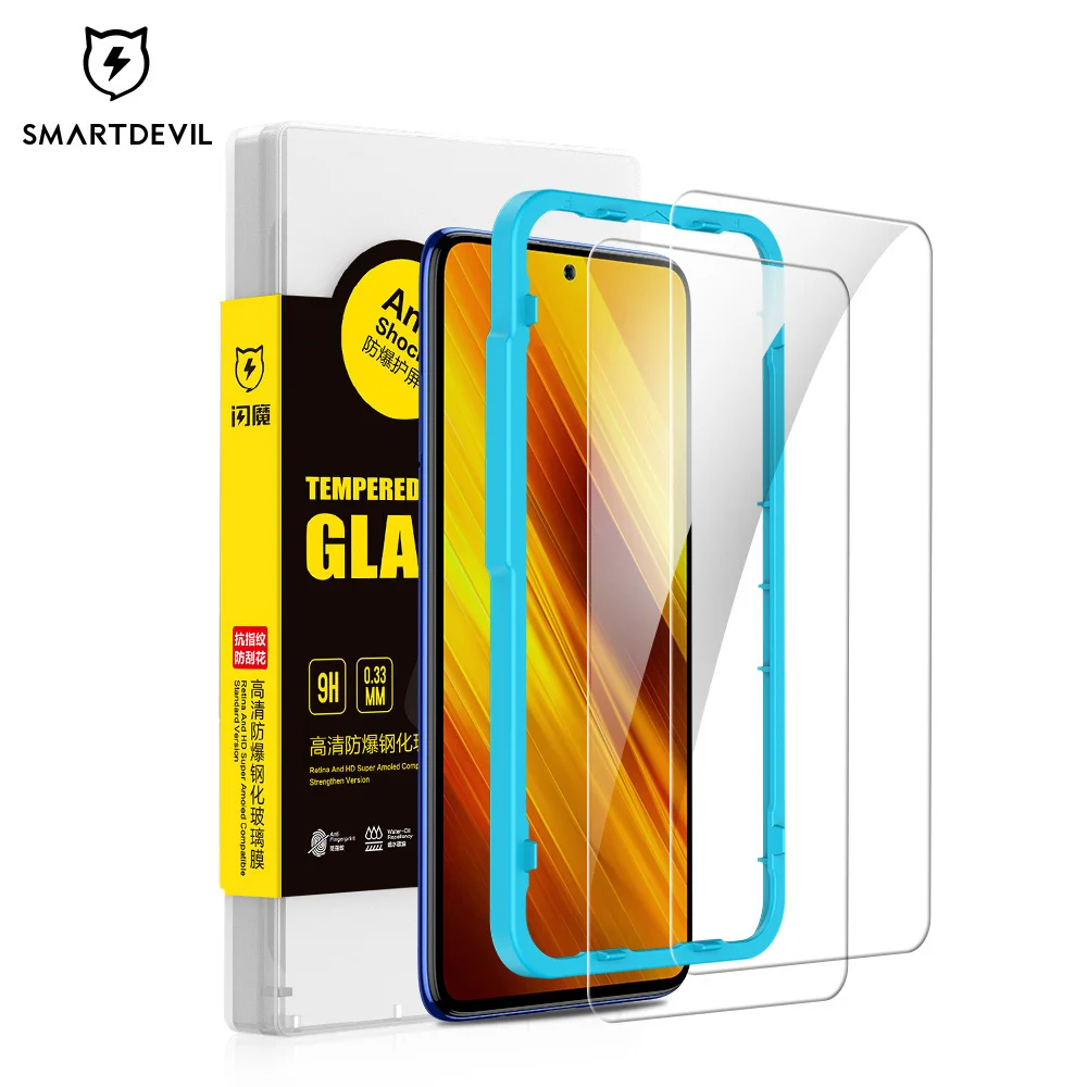 SmartDevil-Tempered-Glass-for-Xiaomi-POCO-F3-X3-Pro-F4-X4-GT-Screen ...