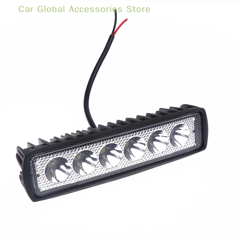 Car-LED-Light-Bar-12V-18W-6000K-Work-Light-For-Car-Motorcycle-Truck ...