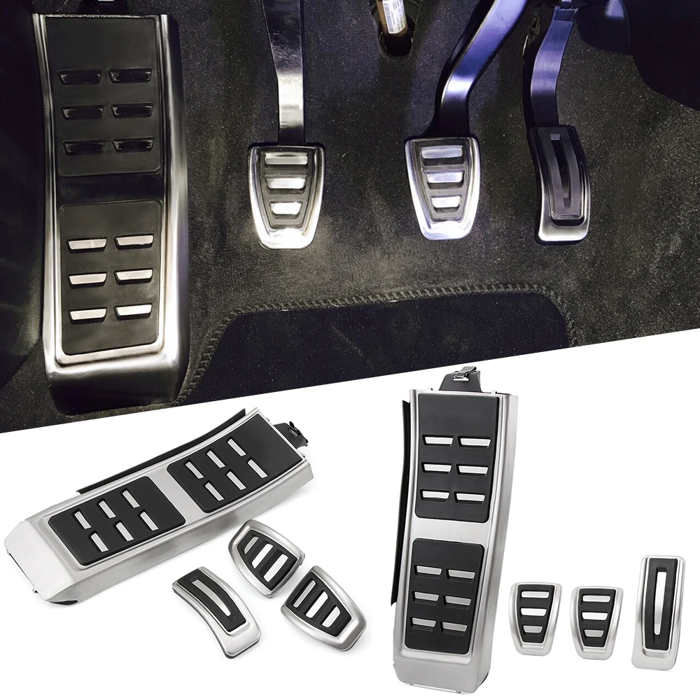 Car-Pedals-AT-MT-Fuel-Brake-Footrest-Pedal-Cover-for-Audi-A4-B8-S4-RS4 ...