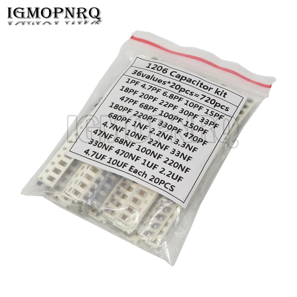 320PCS-720PCS-2500PCS-0603-0805-1206-SMD-Capacitor-Kit-Assorted-Kit-16 ...