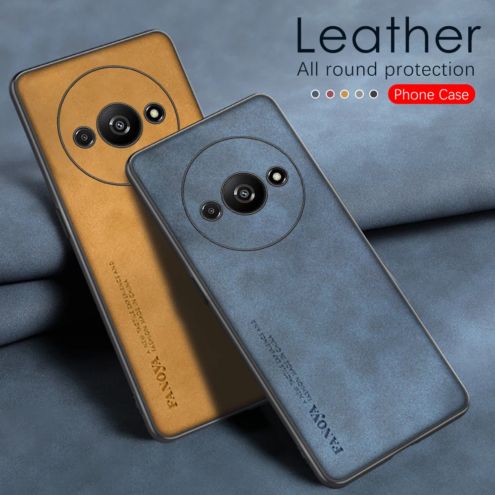 Matte-Lambskin-Leather-Case-For-Xiaomi-Redmi-A3-4G-Camera-Protect ...