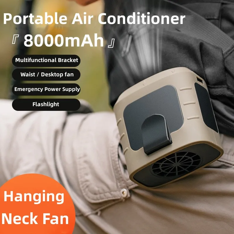 Multi-functional-Outdoor-Fan-Hanging-Neck-Fan-Portable-Camping-Hiking ...