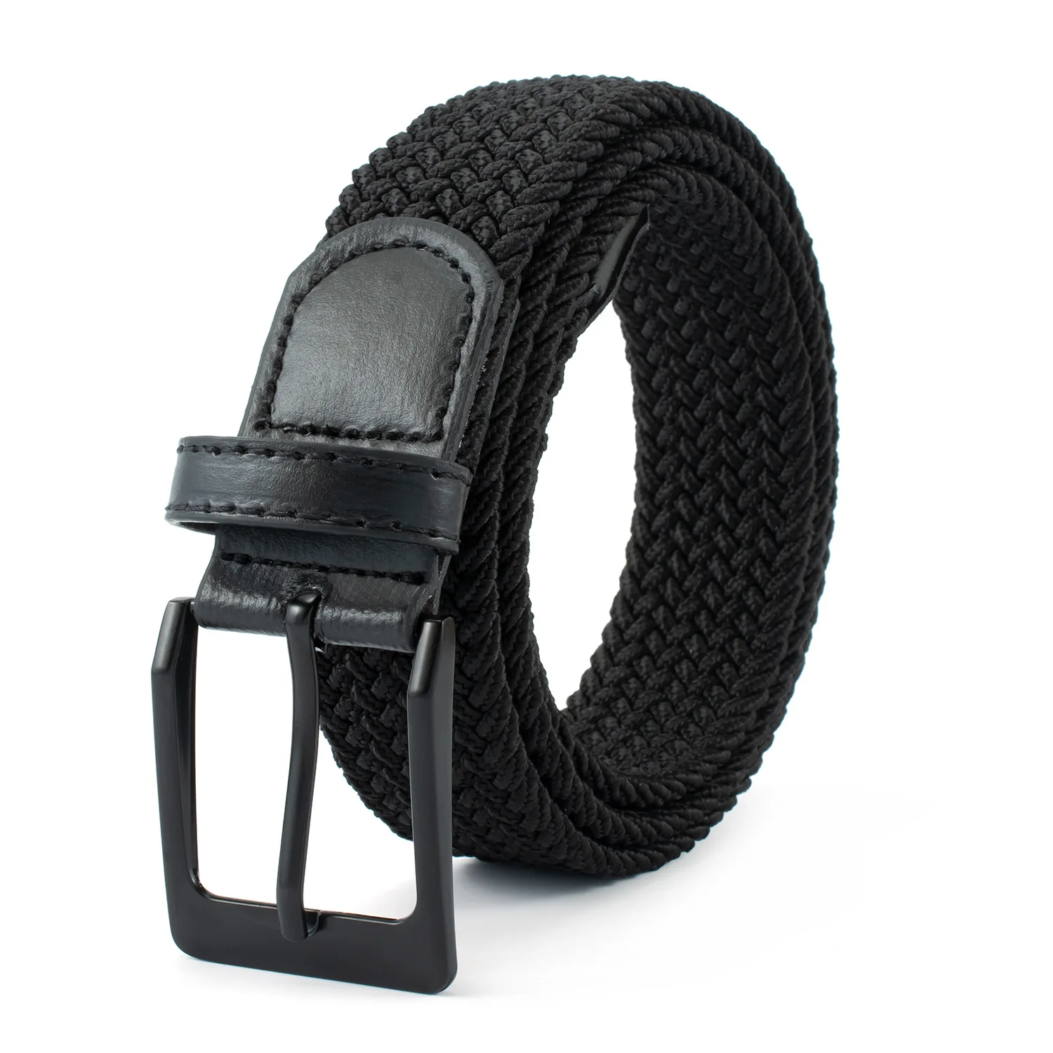 Korean-Men-And-Women-Belt-Alloy-Buckle-Woven-Elastic-Breathable-Canvas ...
