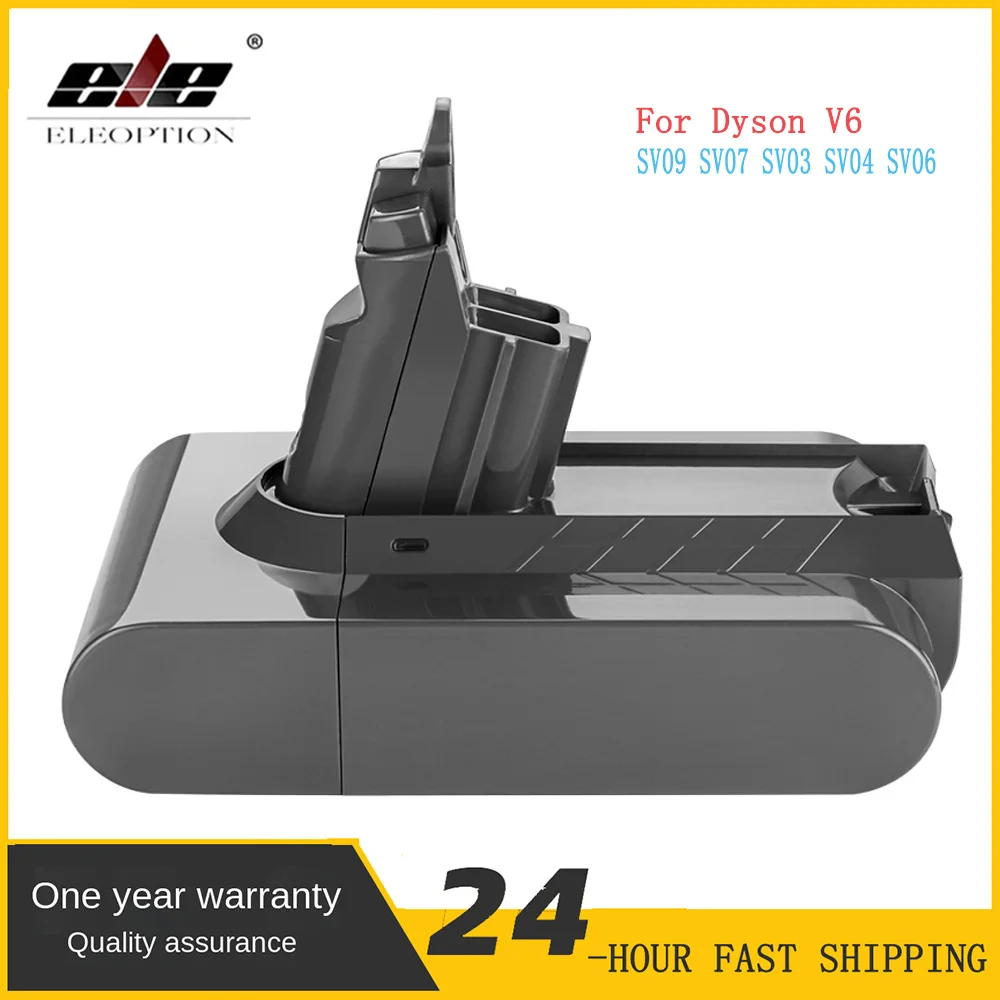 21.6V 6000mAh lithium Replacement Battery for Dyson V6 Battery for DC58 ...