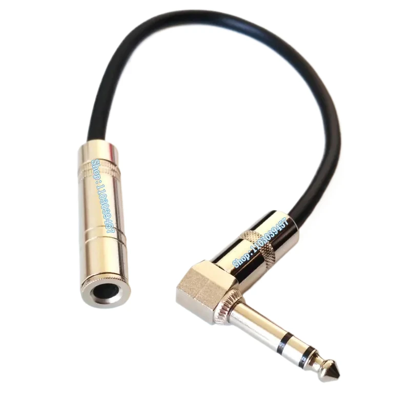 Right-Angle-Stereo-TRS-6-35-Male-to-Female-Audio-cable-Line-90-Degree ...