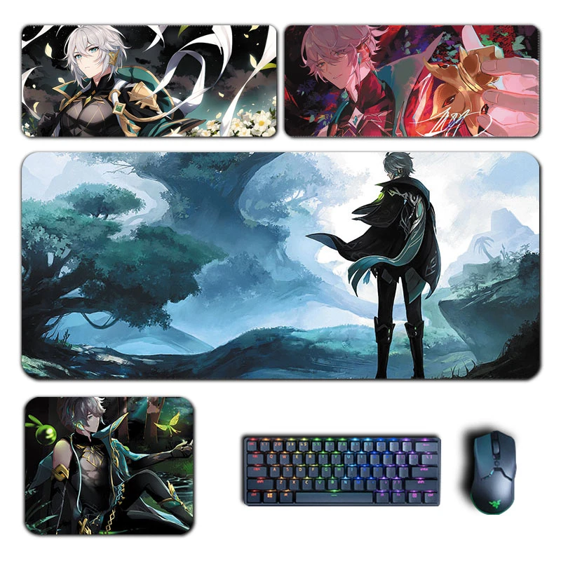 Alhaitham Large Mouse Pad Genshin Impact Mousepad Genshin Keyboard ...