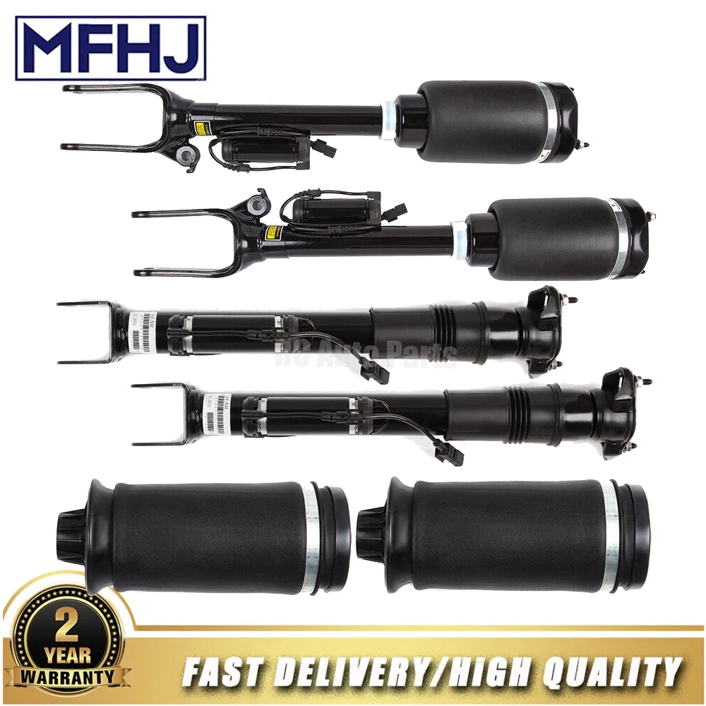 6PC-Air-Suspension-Shock-Strut-Assembly-Air-Spring-Kit-For-Mercedes ...