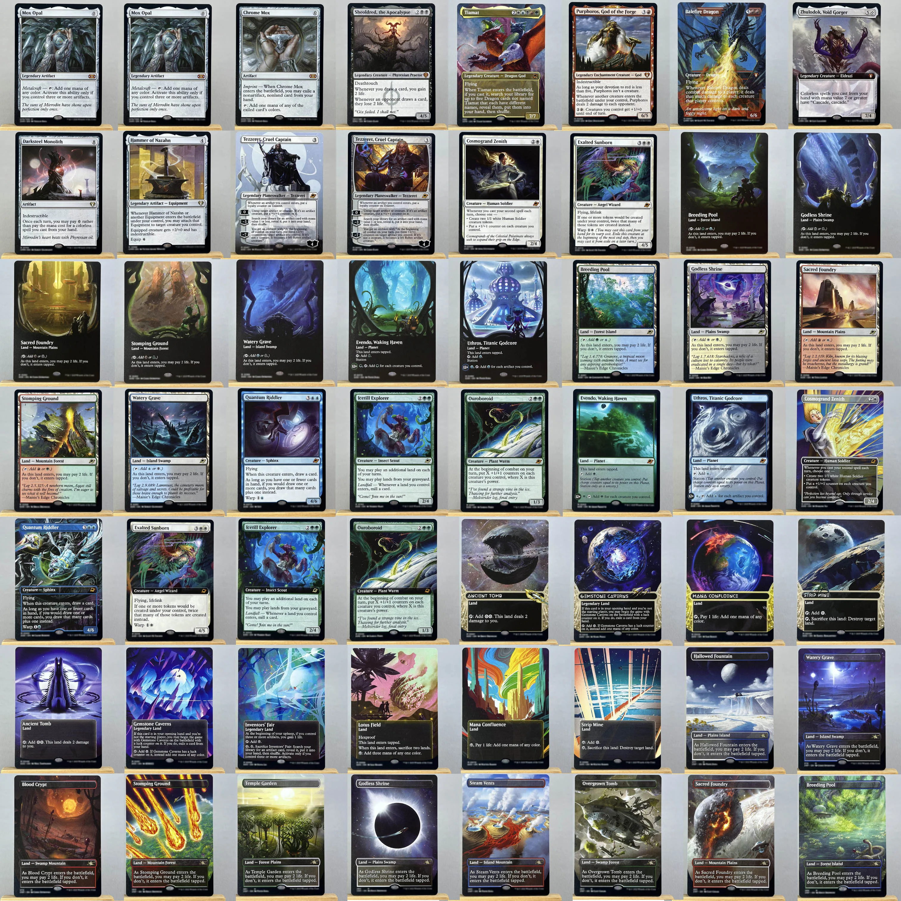 2XM CMM EOE HOLO15-0001 Tcg proxy magicl cards shock land Mox Opal ...