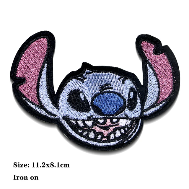 Disney Stitch Shiny Icon Embroidery Applique Patches For Clothing DIY ...