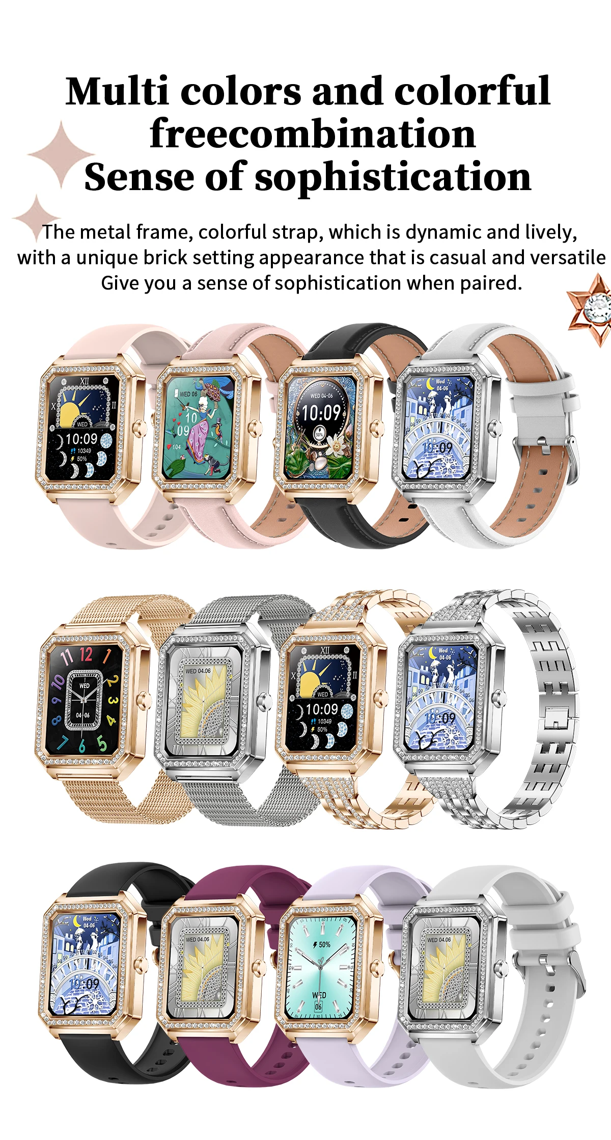 Square Dial Smartwatch – Gflashy