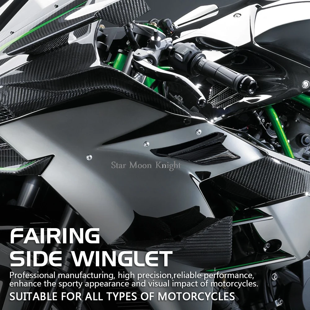 Fairing-Side-Winglet-Aerodynamic-Wing-Deflector-Spoiler-For-Kawasaki ...