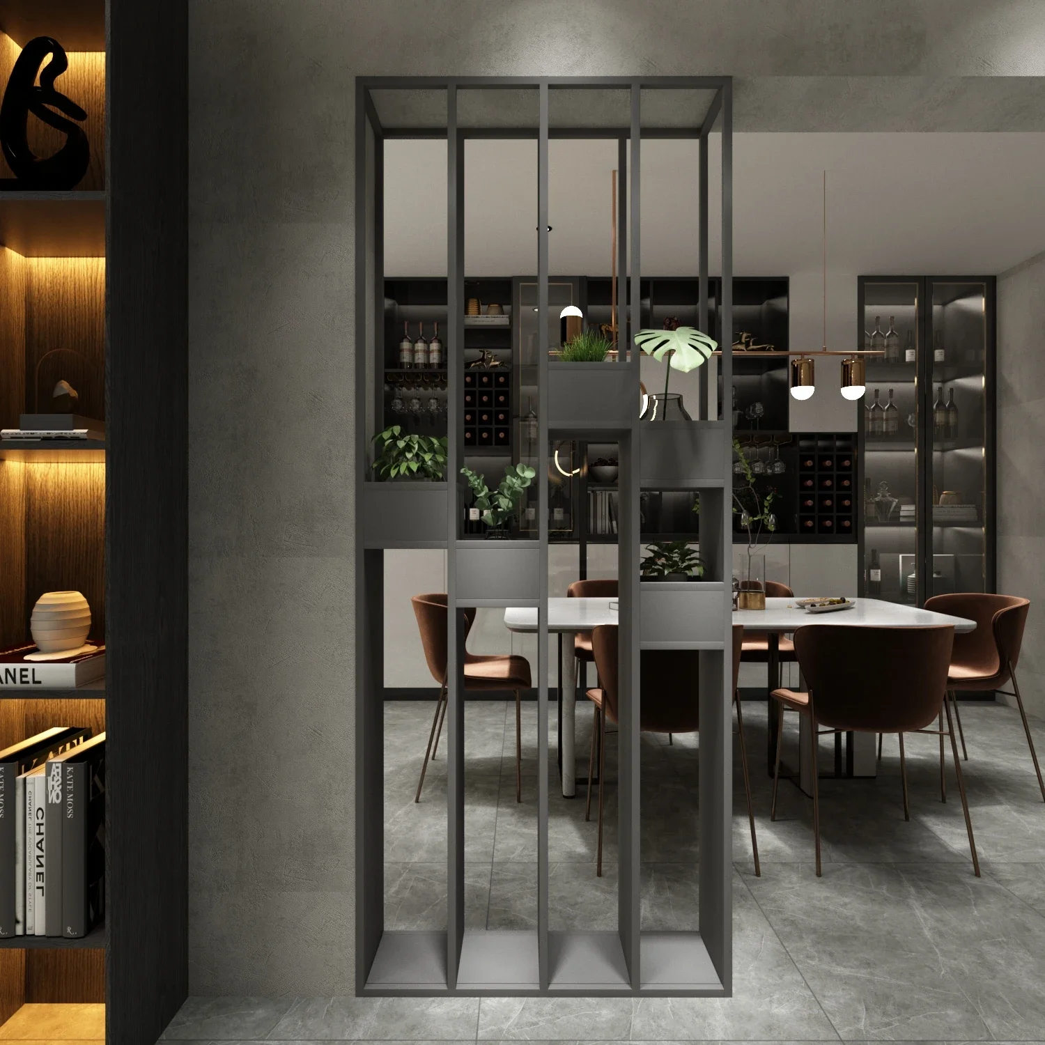 Nordic-minimalist-partition-rack-office-living-room-decoration-hollow ...