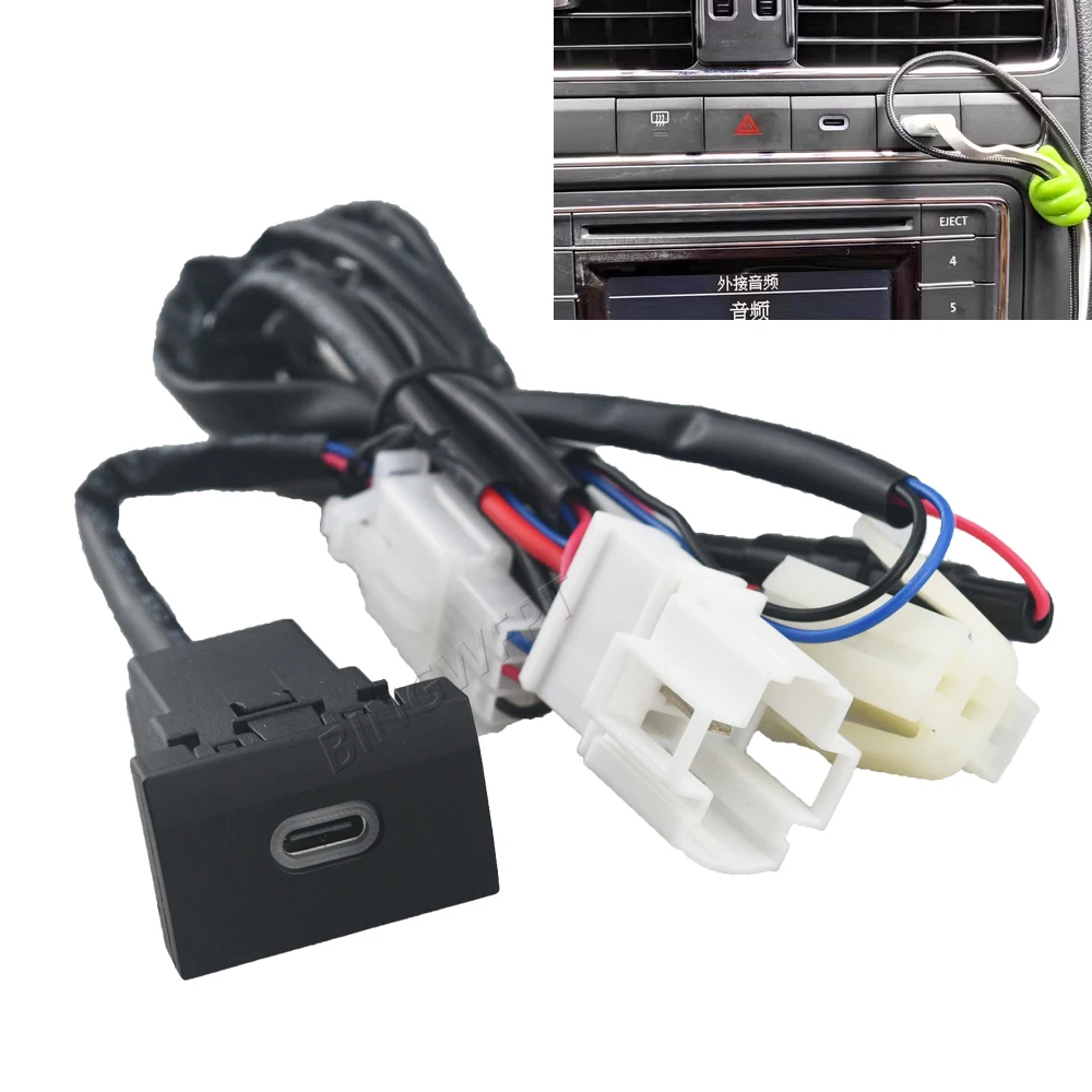 Para-VW-Volkswagen-POLO-2011-2013-cargador-USB-de-coche-PD-carga-r-pida ...