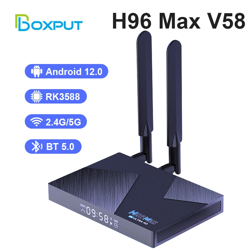 BOXPUT-H96-Max-TV-Box-Rockchip-RK3588-64G-8K-WIFI6-Quad-Core-IPTV-Smart ...