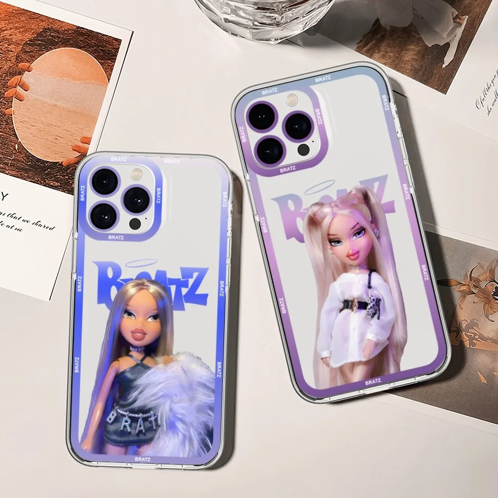Bratz-Doll-Phone-Case-For-iPhone-11-12-Mini-13-14-Pro-Max-Transparent ...