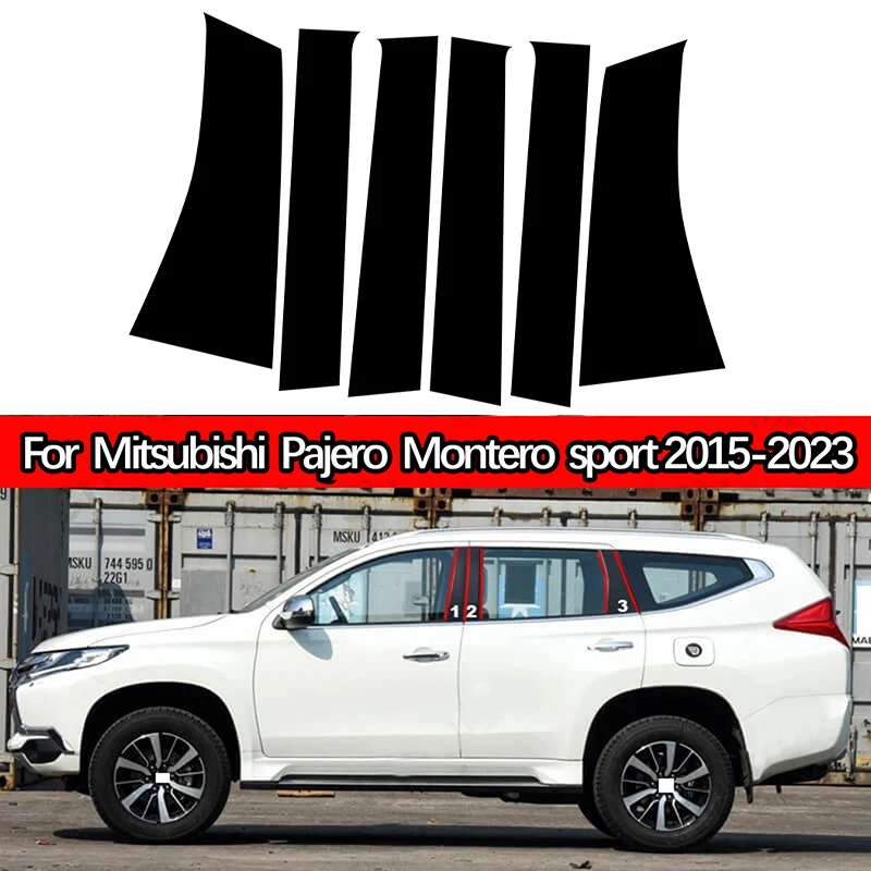 Car Window Door Trim Stickers Pillar Post for Mitsubishi Pajero Sport ...