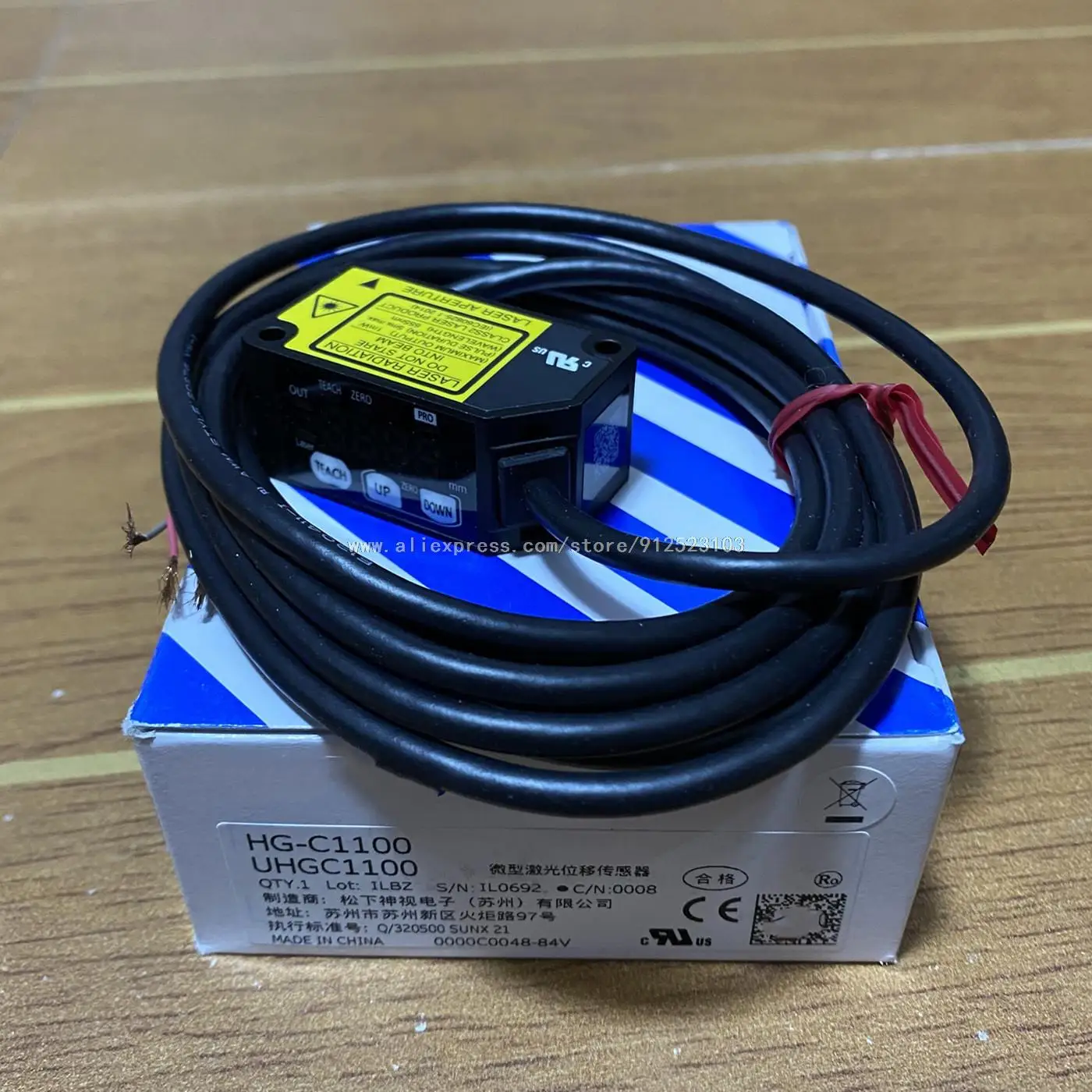 Sensor de Desplazamiento Láser Original, HG-C1030, HG-C1050, HG-C1100, NPN, 30 MM, 50 MM, 100 MM ...