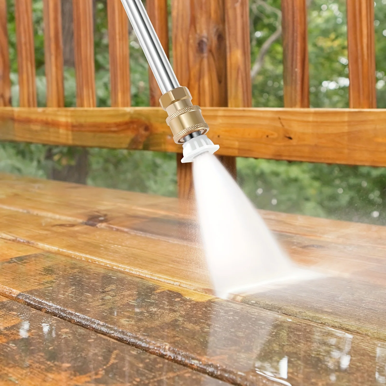 Heavy duty high-pressure cleaning spray bar with two nozzles - a ...