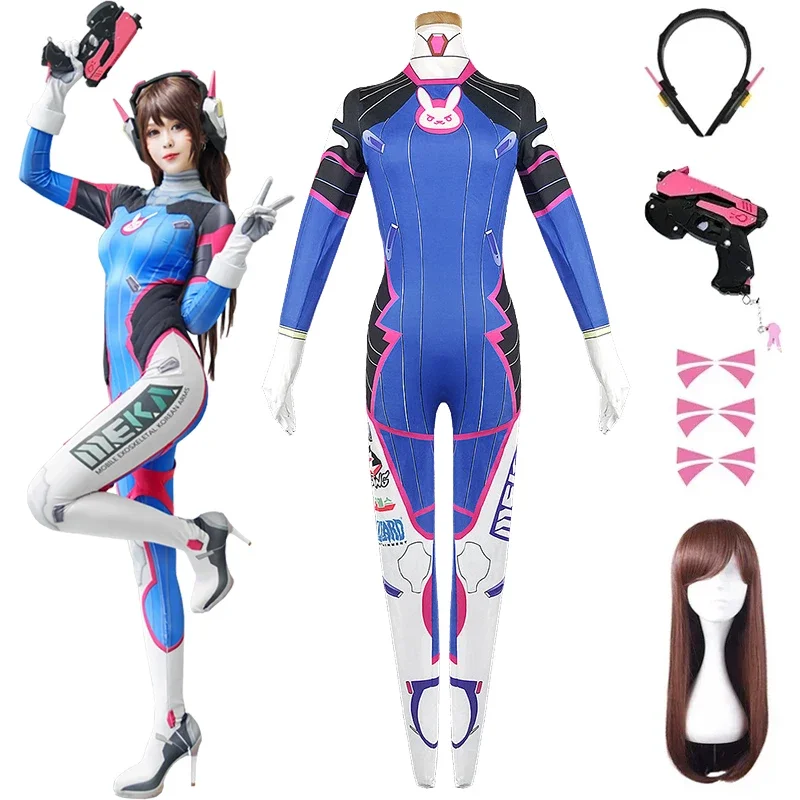 Anime-Game-Dva-Cosplay-Costume-Zentai-Suit-Gun-3D-Printing-Spandex ...