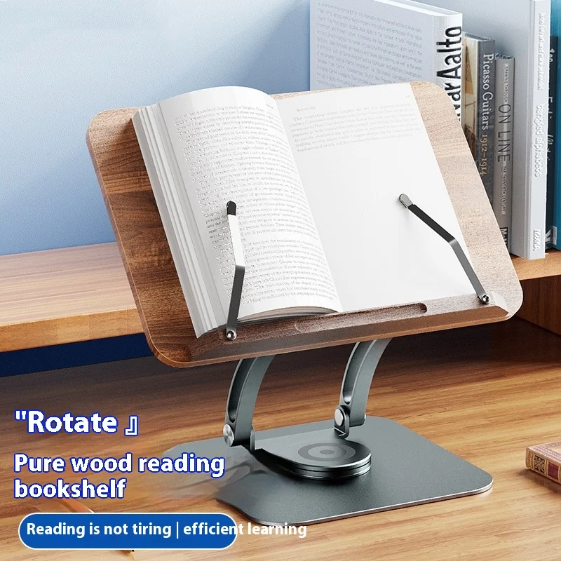 Pure-Wood-Reading-Bookshelf-Children-s-Reading-Stand-Multi-functional ...