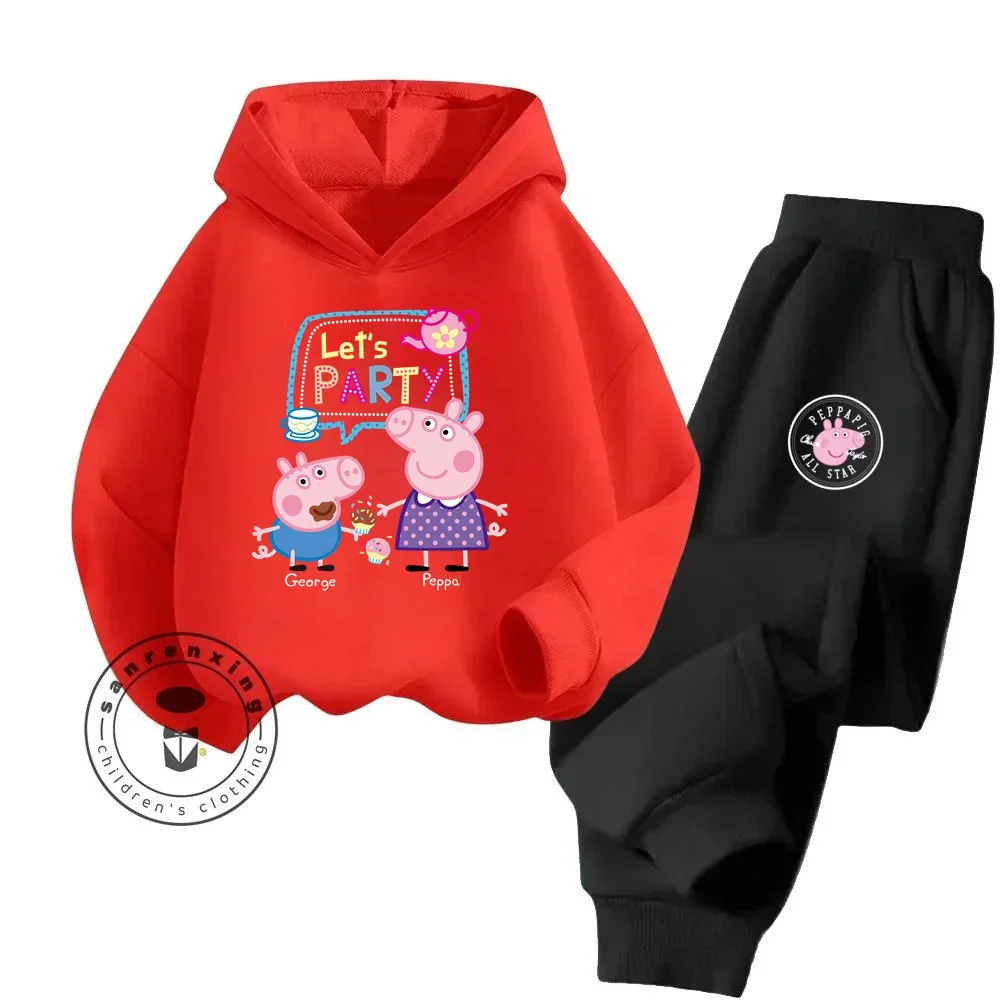 Conjunto-de-sudadera-con-capucha-de-Peppa-Pig-para-ni-os-ropa-elegante ...