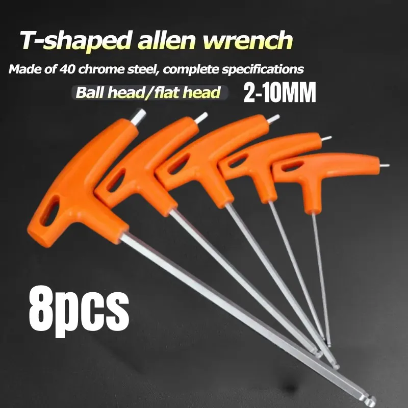 8Pcs-Allen-Wrench-Set-T-Handle-Hex-Key-Kit-Hexagon-Screwdriver-For-Car ...